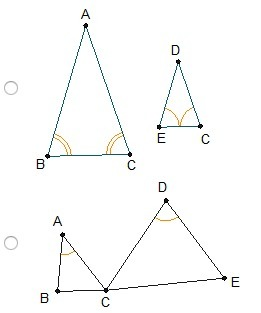 which diagram can be used to prove abc ~ dec using similarity transformations?