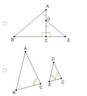 which diagram can be used to prove abc ~ dec using similarity transformations?